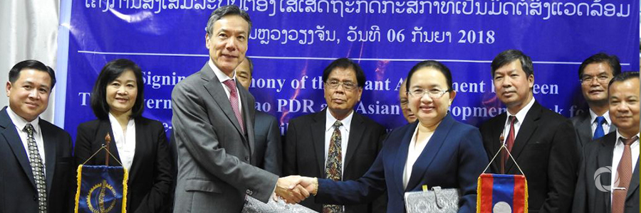 ADB, Lao PDR sign agreement to promote sustainable, climate-smart ...