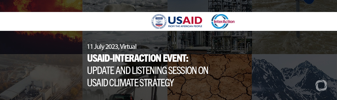 USAID-Interaction Event: Update and listening session on USAID climate ...