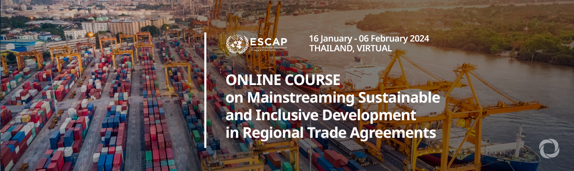 Online Course on Mainstreaming Sustainable and Inclusive Development in ...