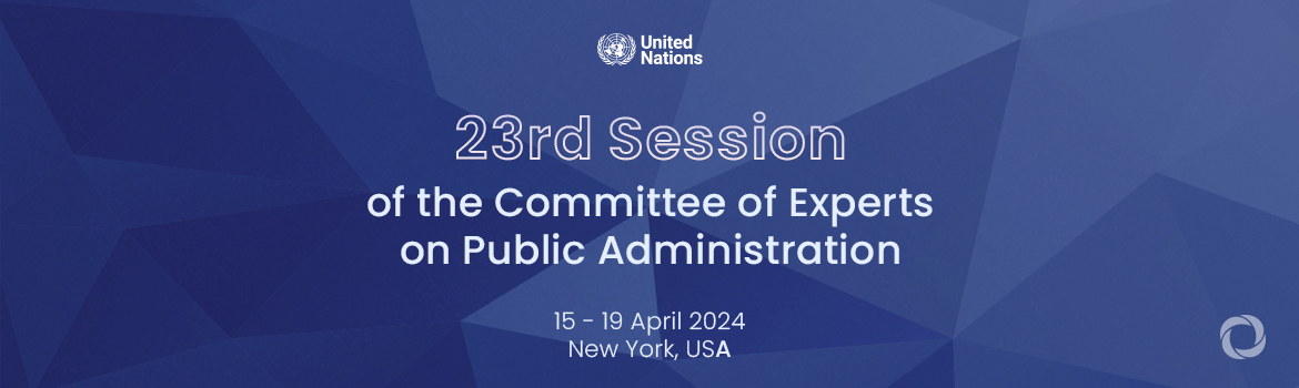 23rd Session of the Committee of Experts on Public Administration ...