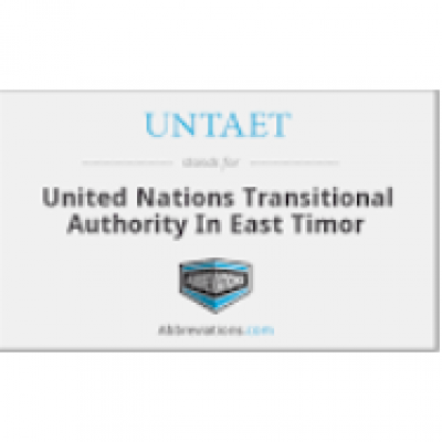 United Nations Transitional Administration in East Timor — Multilateral ...